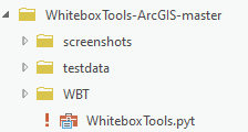 Red Exclamation point on ArcGIS WBT toolbox · Issue #35 · opengeos ...