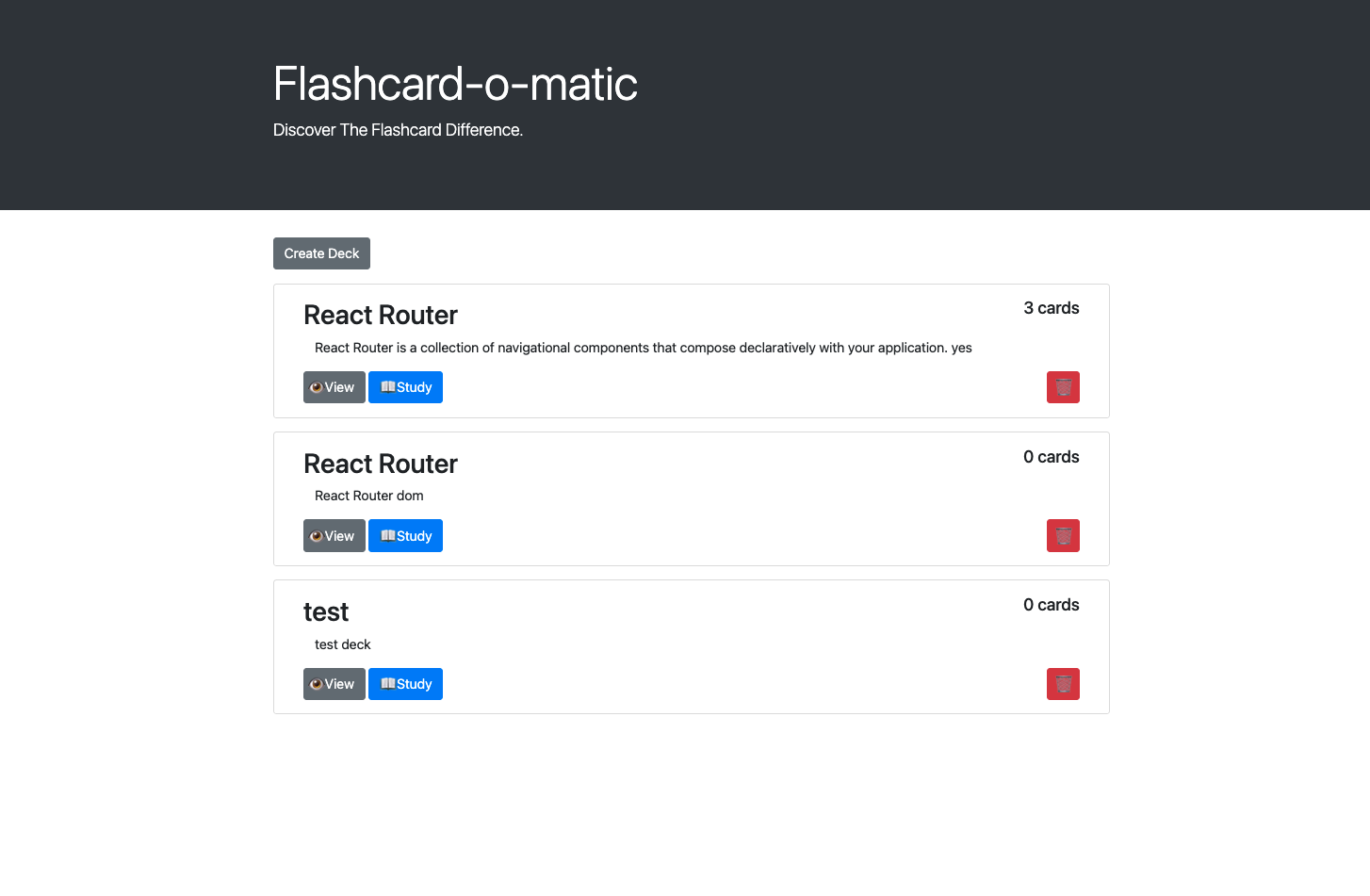 GitHub - LoganAaron20/Flashcard-O-Matic: My second Capstone project with Thinkful. I created a ...