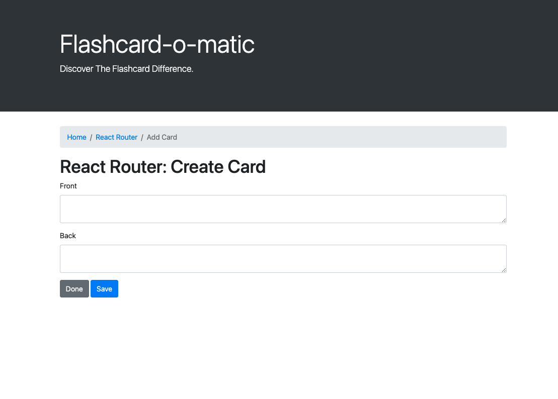 GitHub - LoganAaron20/Flashcard-O-Matic: My second Capstone project ...