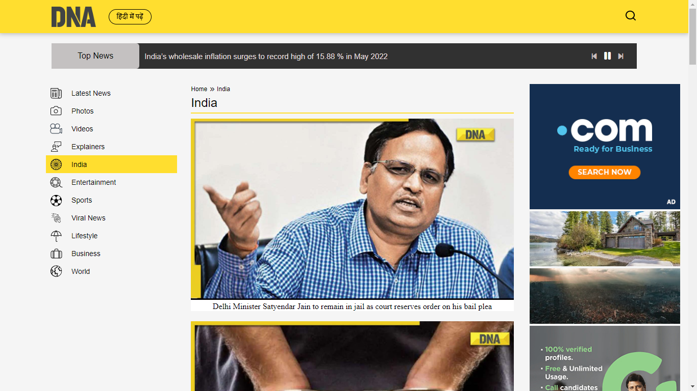 GitHub - ABVenu/DNA-India-website-clone: DNA India is a news website, which covers all the types ...