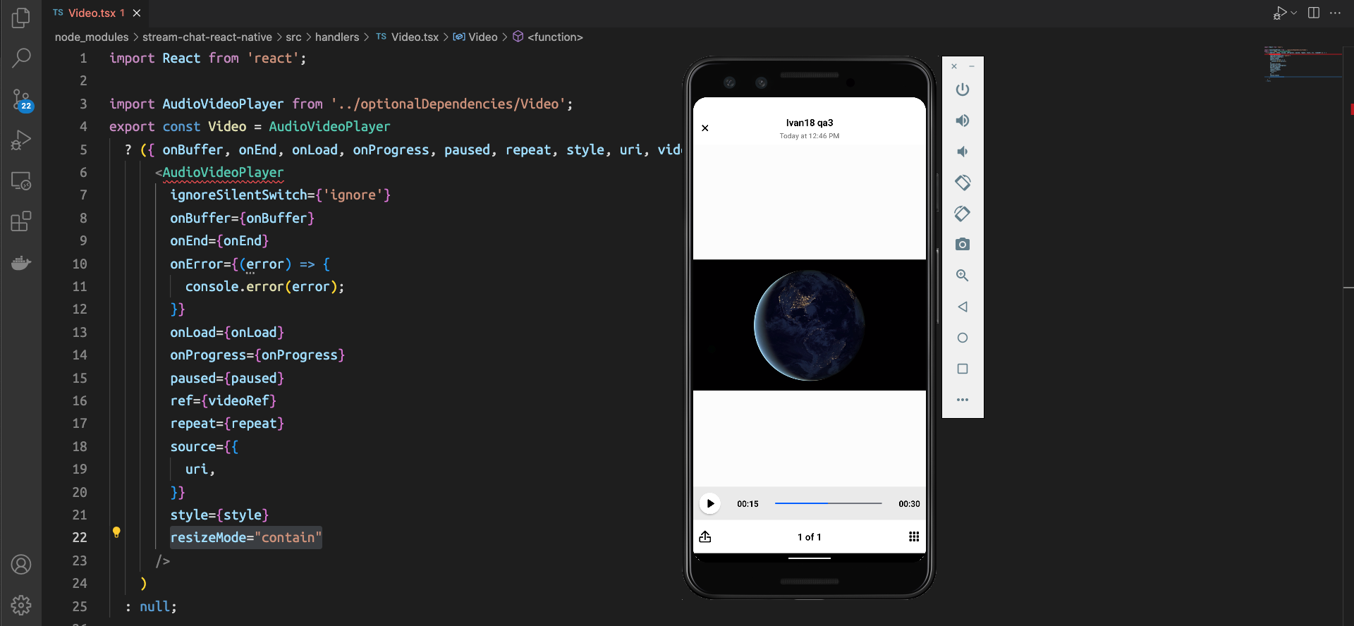 Android - Video frame is not visible on the screen · Issue #1880 · GetStream/stream-chat-react ...