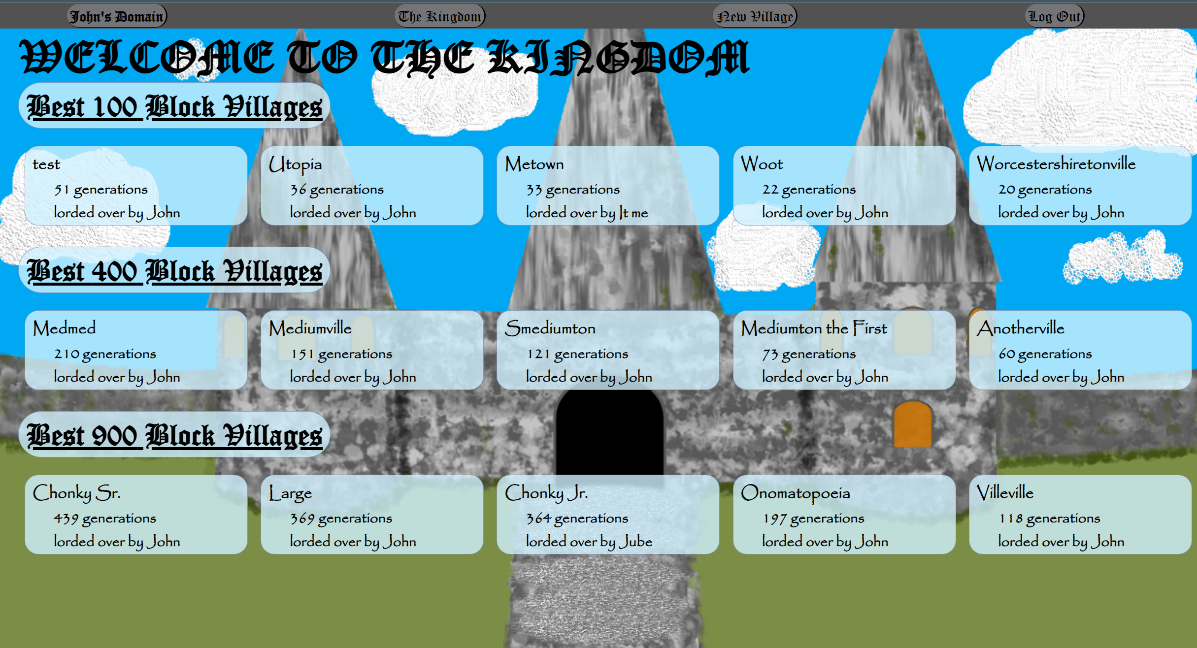 GitHub - JohnMDoll/The-Villages