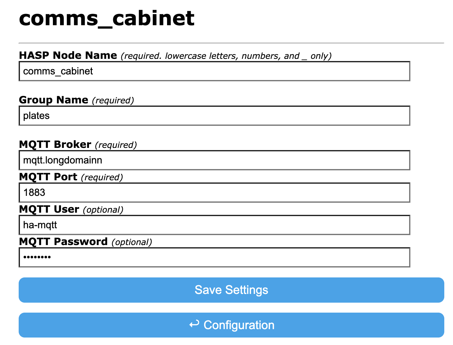 MQTT Address Truncated · Issue #331 · HASwitchPlate/openHASP · GitHub