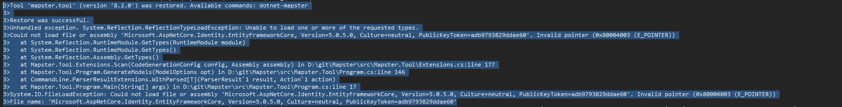 Mapster.tool fails on types derived from external types · Issue #319 · MapsterMapper/Mapster ...