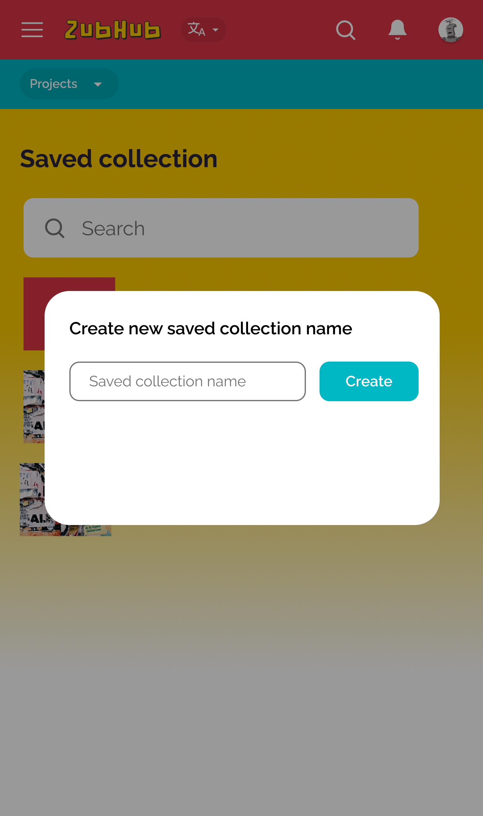 Create a saved collection · Issue #847 · unstructuredstudio/zubhub · GitHub