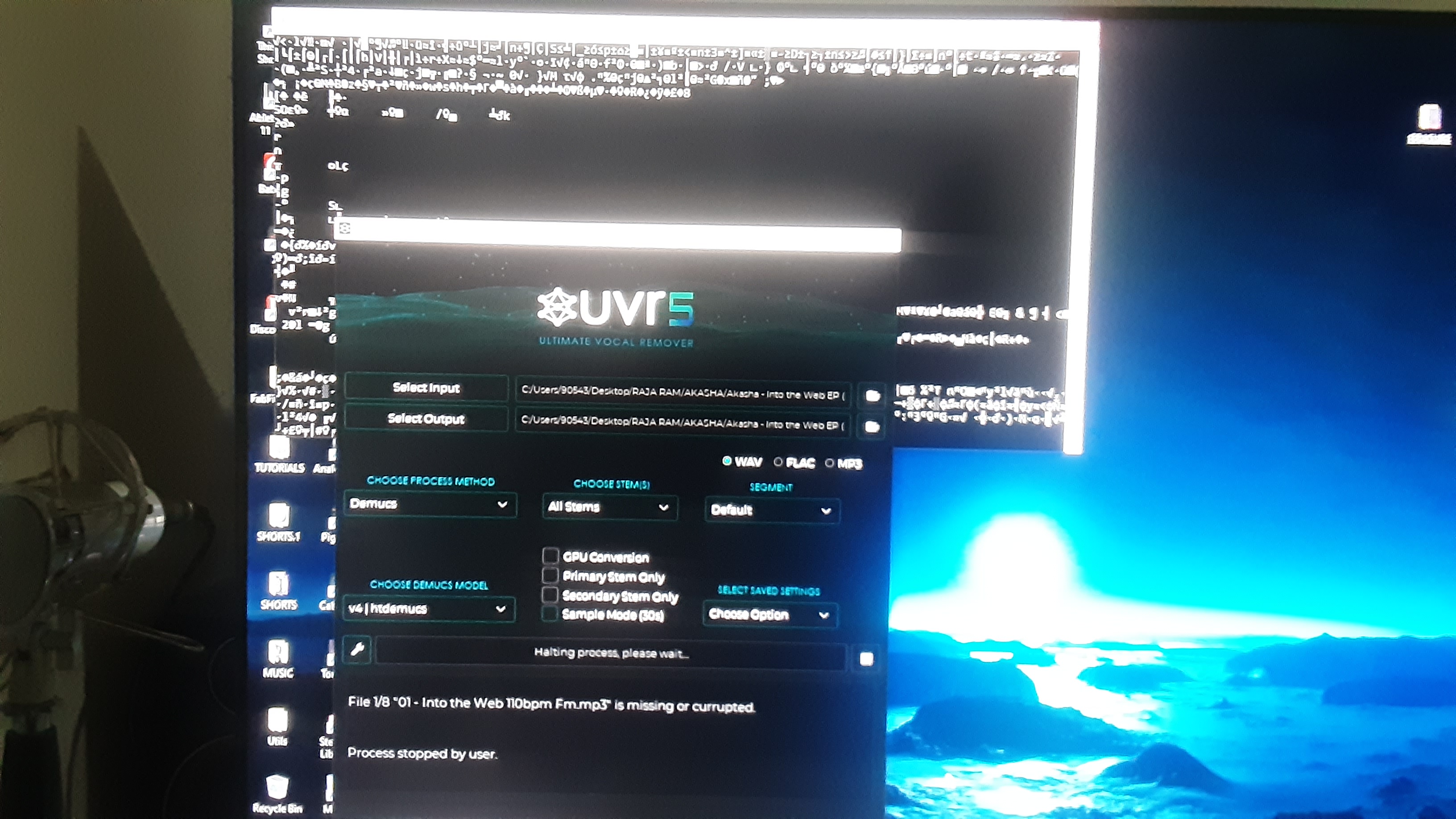 Suddenly "File missing or corrupt" message · Issue #985 · Anjok07/ultimatevocalremovergui · GitHub
