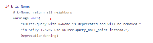 DEP: remove k=None from KDTree.query · Issue #15746 · scipy/scipy · GitHub