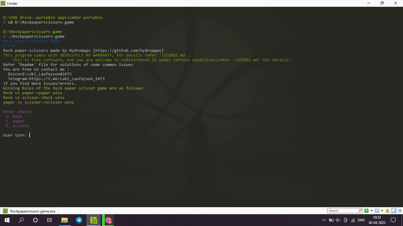 GitHub - HydroApps/Rockpaperscissors-game: Now you can play rock 🪨 paper📃 scissors ️ in your pc ...