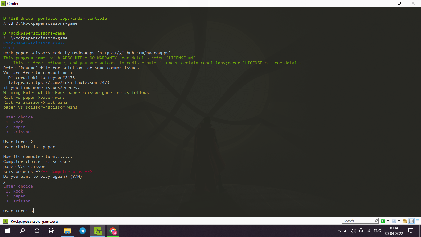 Github Hydroapps Rockpaperscissors Game Now You Can Play Rock рџєё