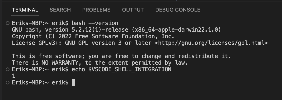 Shell Integration On Macos With Bash Doesnt Work · Issue 168889 · Microsoftvscode · Github