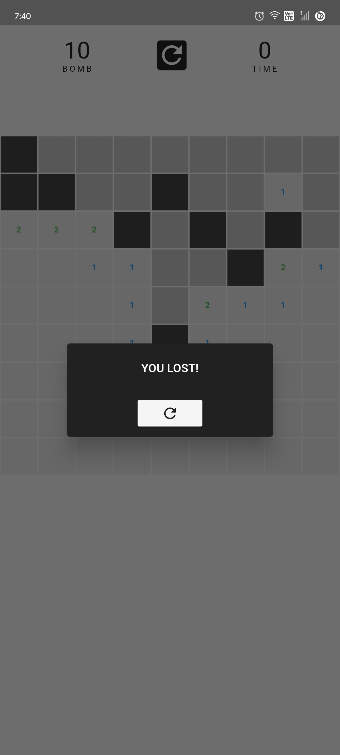 GitHub - rishavnandi/neosweeper: A minimal minesweeper game built with flutter