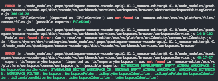 TS Compilation errors export 'IFileService' (imported as 'IFileService') was not found · Issue ...