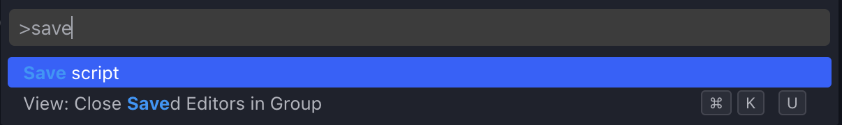 Command palette actions keybindings does not visible for user defined actions · Issue #529 ...