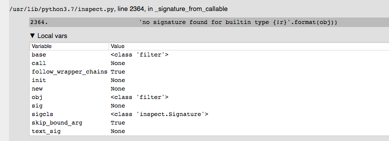 no signature found for builtin type error. · Issue #1314 ...