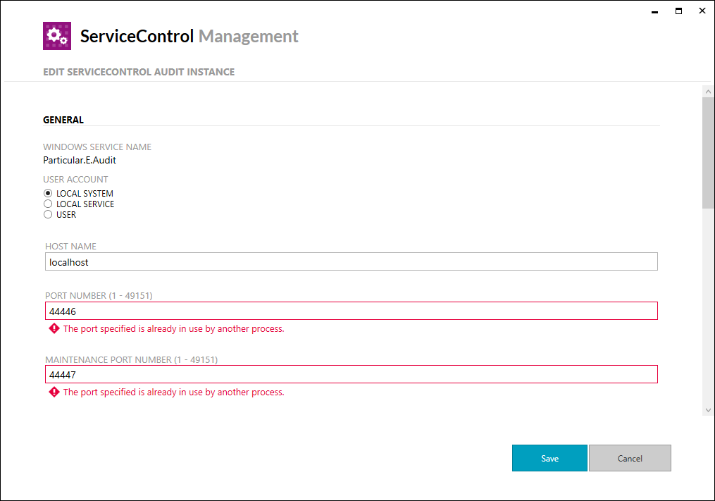 Editing Servicecontrol Instances Causes Incorrect Validation Errors · Issue 3363 · Particular