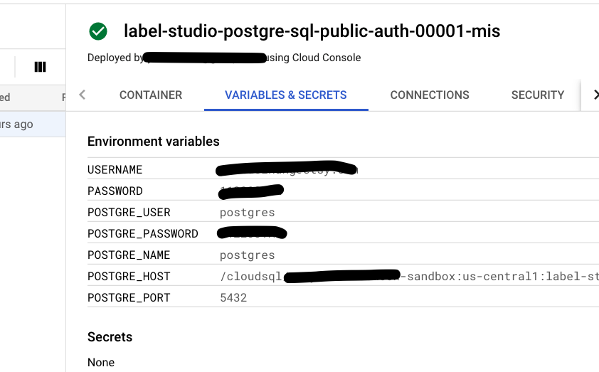Not able to set up GCP CloudSQL as persistent data layer with CloudRun · Issue #2729 ...