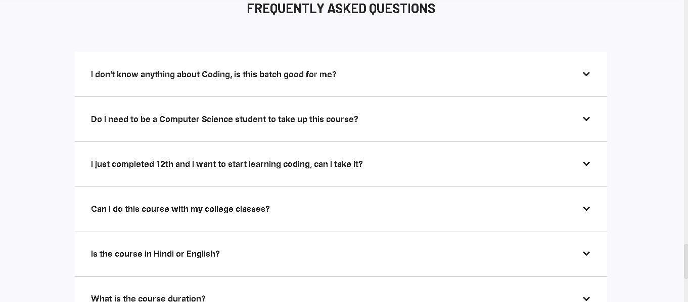 "Frequently asked questions" section can be improved · Issue #51071 · freeCodeCamp/freeCodeCamp ...