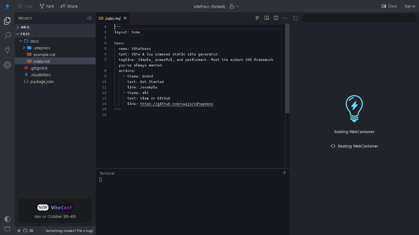 starter template is crashing. · Issue #2838 · vuejs/vitepress · GitHub
