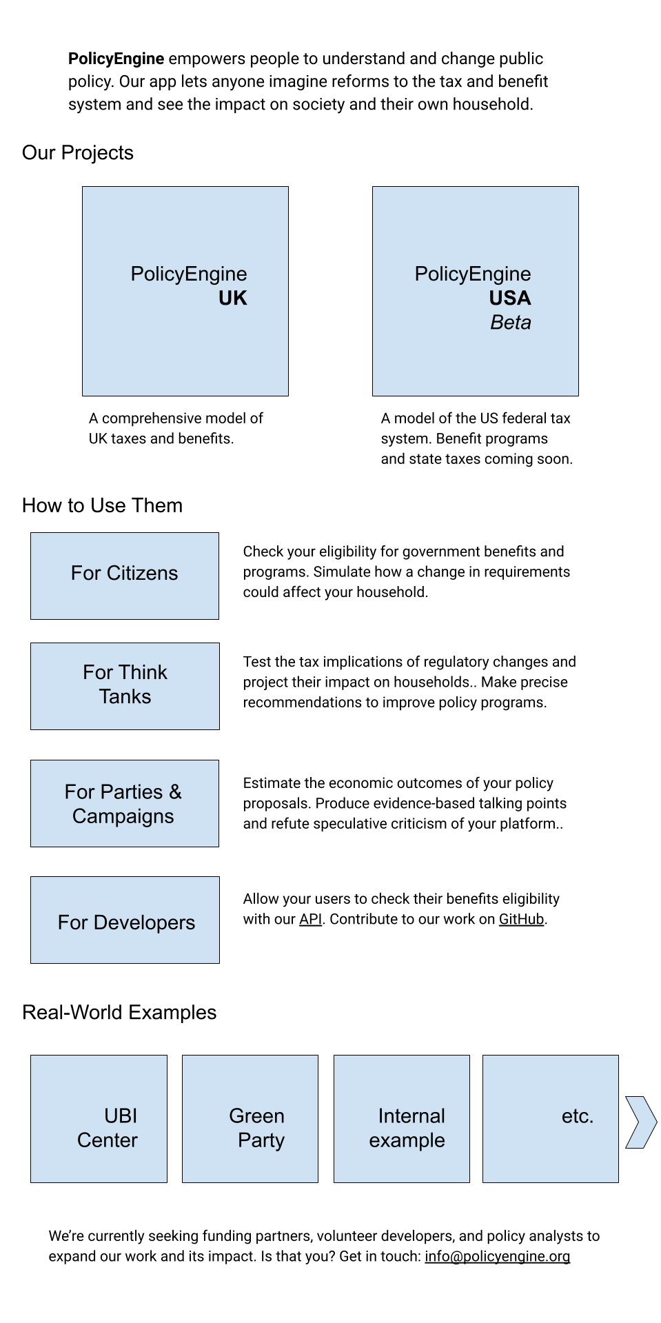 Landing page · Issue #444 · PolicyEngine/policyengine · GitHub