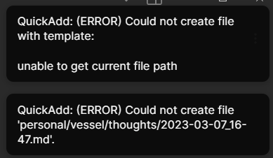 "unable to get current file path" · Issue #411 · chhoumann/quickadd · GitHub
