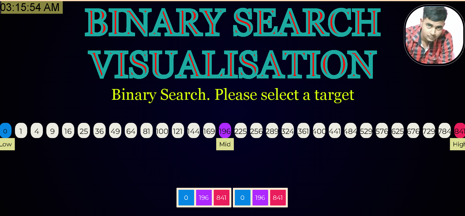 GitHub - sandip-kumar-roy/Binary_search: A Binary search simulator used to visualize binary search