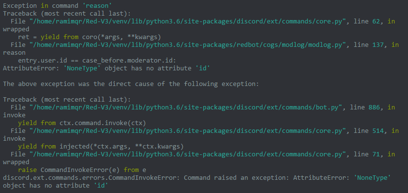 [V3] Reason error · Issue #1587 · Cog-Creators/Red-DiscordBot · GitHub