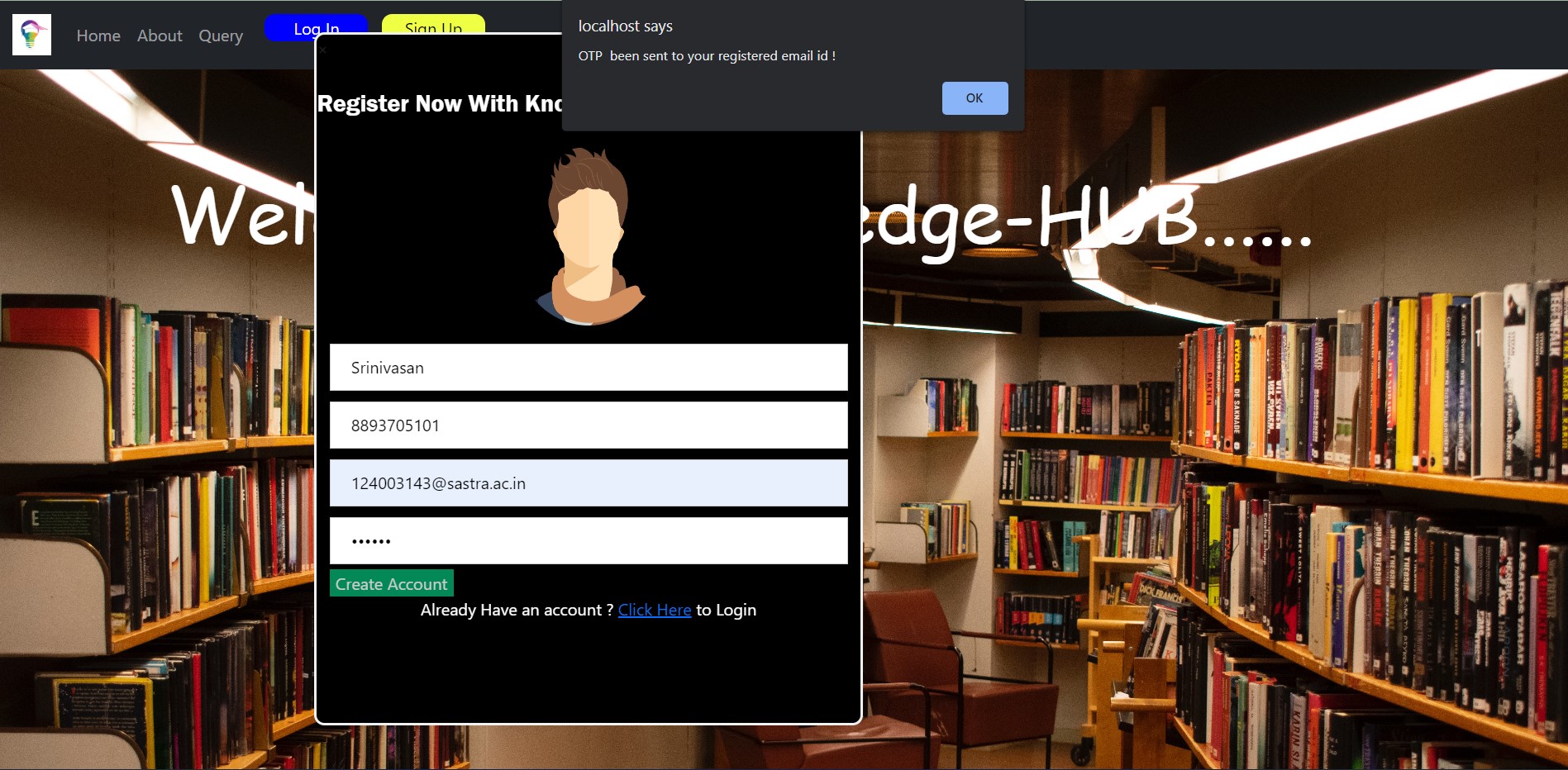 GitHub - SuryaMahesh789/Knowledge-HUB-Responsive-Library-Website