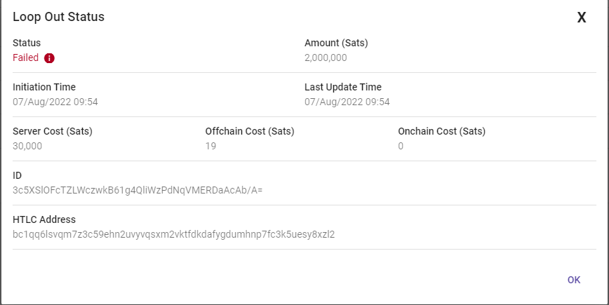Loop out failed, charged 30,000 sats prepayment · Issue #518 · lightninglabs/loop · GitHub