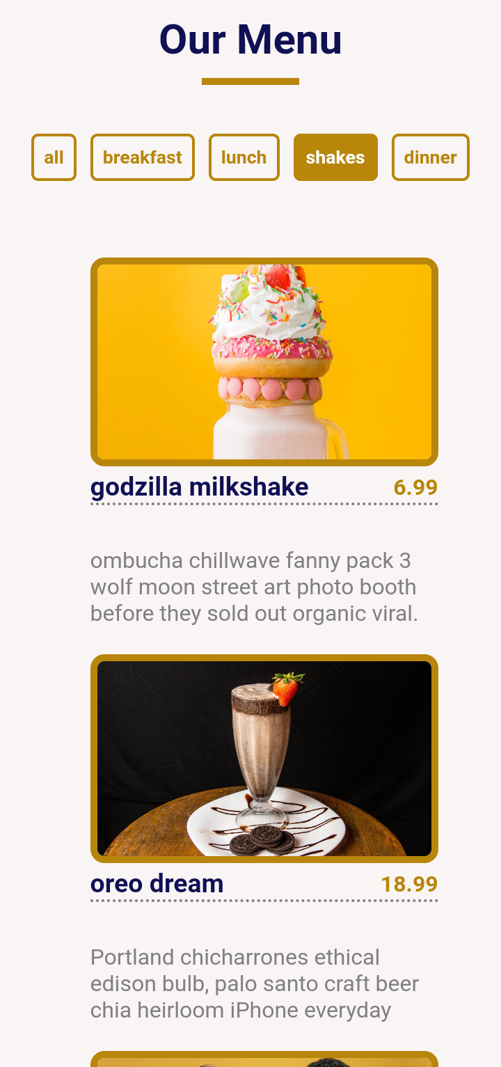 GitHub - Sottysam/Food-Menu