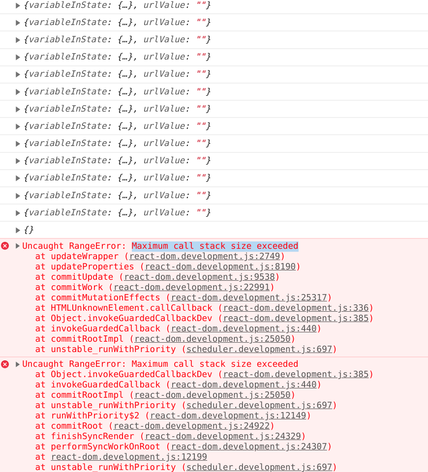 Variables Text Input Variable Does Not Work Because Maximum Call Stack Size Exceeded · Issue