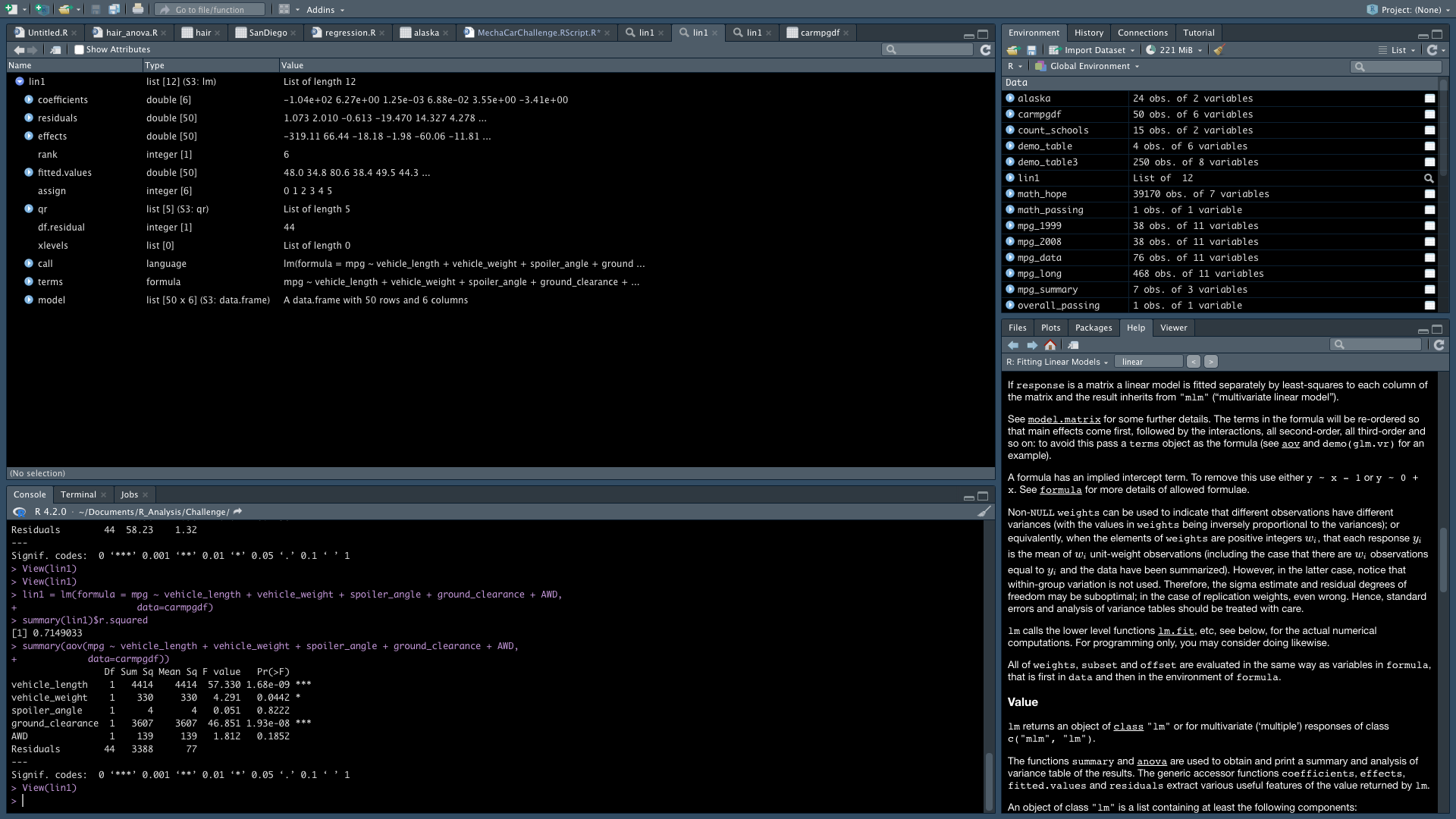 GitHub - hillinhank/MechaCar_Statistical_Analysis