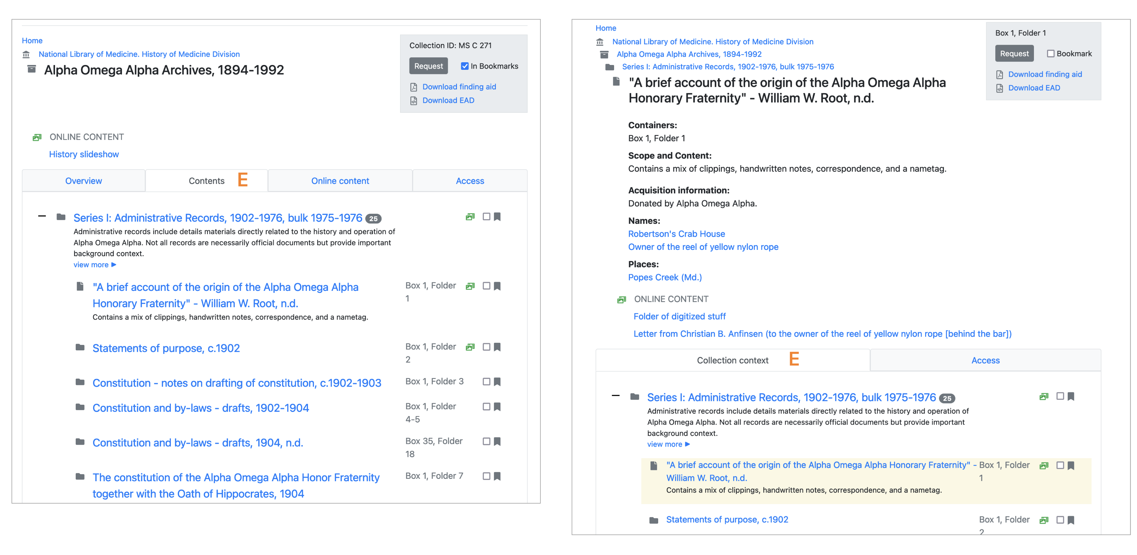 Component view layout update: Collection contents · Issue #1174 · projectblacklight/arclight ...