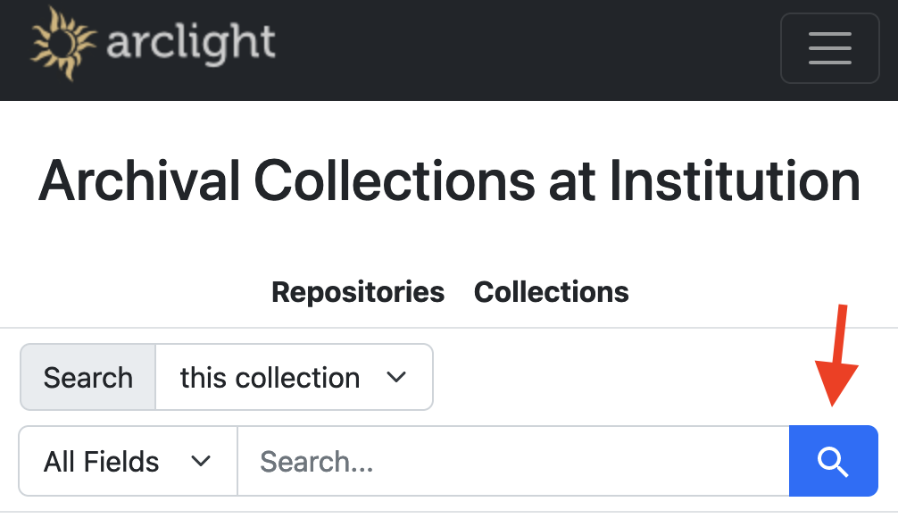 Search bar display on smaller viewports looks bad · Issue #1239 · projectblacklight/arclight ...