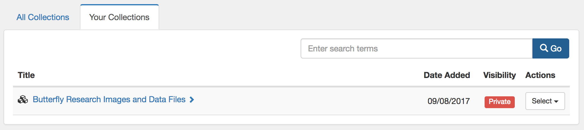 Collections: Modify My Collections search builder to return all editable collections and admin ...
