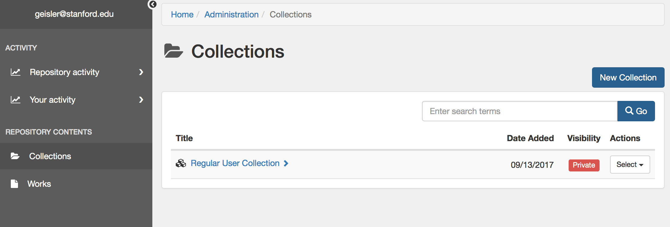 Collections: Modify My Collections search builder to return all editable collections and admin ...
