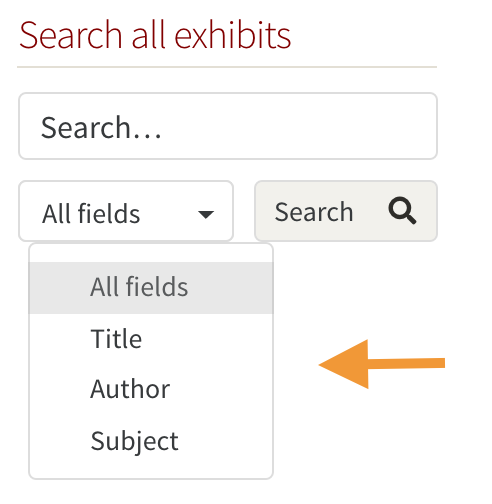 Add form for searching across exhibits to site sidebar · Issue #1520 · sul-dlss/exhibits · GitHub