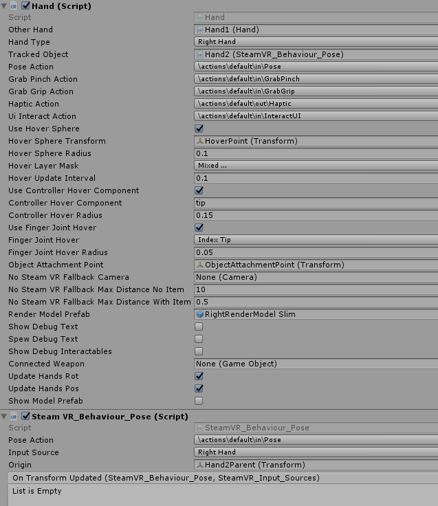 Hand pose no valid, vr hand doesnt show · Issue #647 · ValveSoftware/steamvr_unity_plugin · GitHub