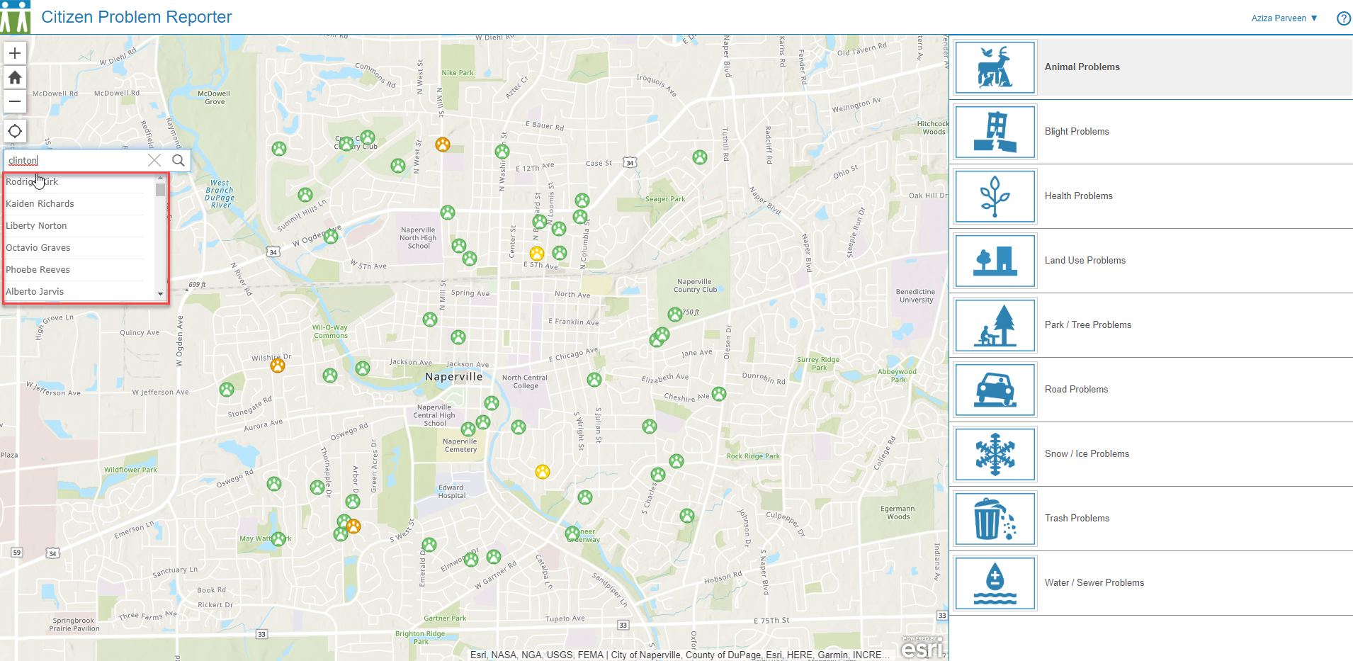 Crowdsource Reporter is not properly formatting search query when layer has an existing filter ...