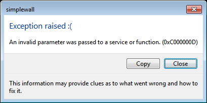 Exception raised crashes in 3.3.3 · Issue #930 · henrypp/simplewall ...