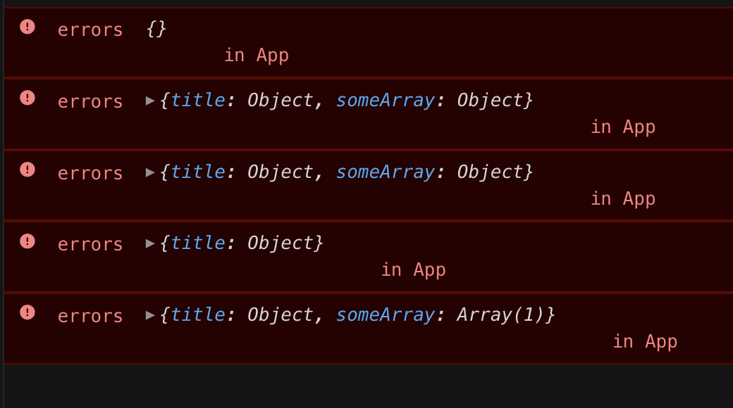 Array Field Infers Strange Errors Object · Issue 178 · React Hook Formresolvers · Github