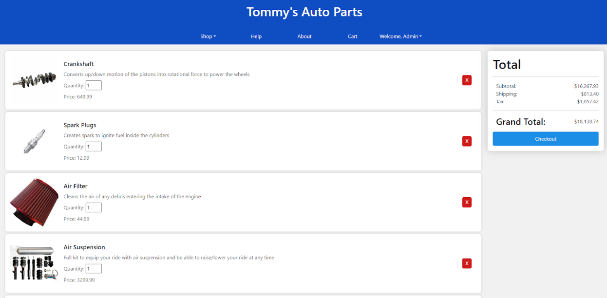 GitHub - tommy-thach/TommysAutoParts: Online auto parts store made with HTML, CSS, Bootstrap ...