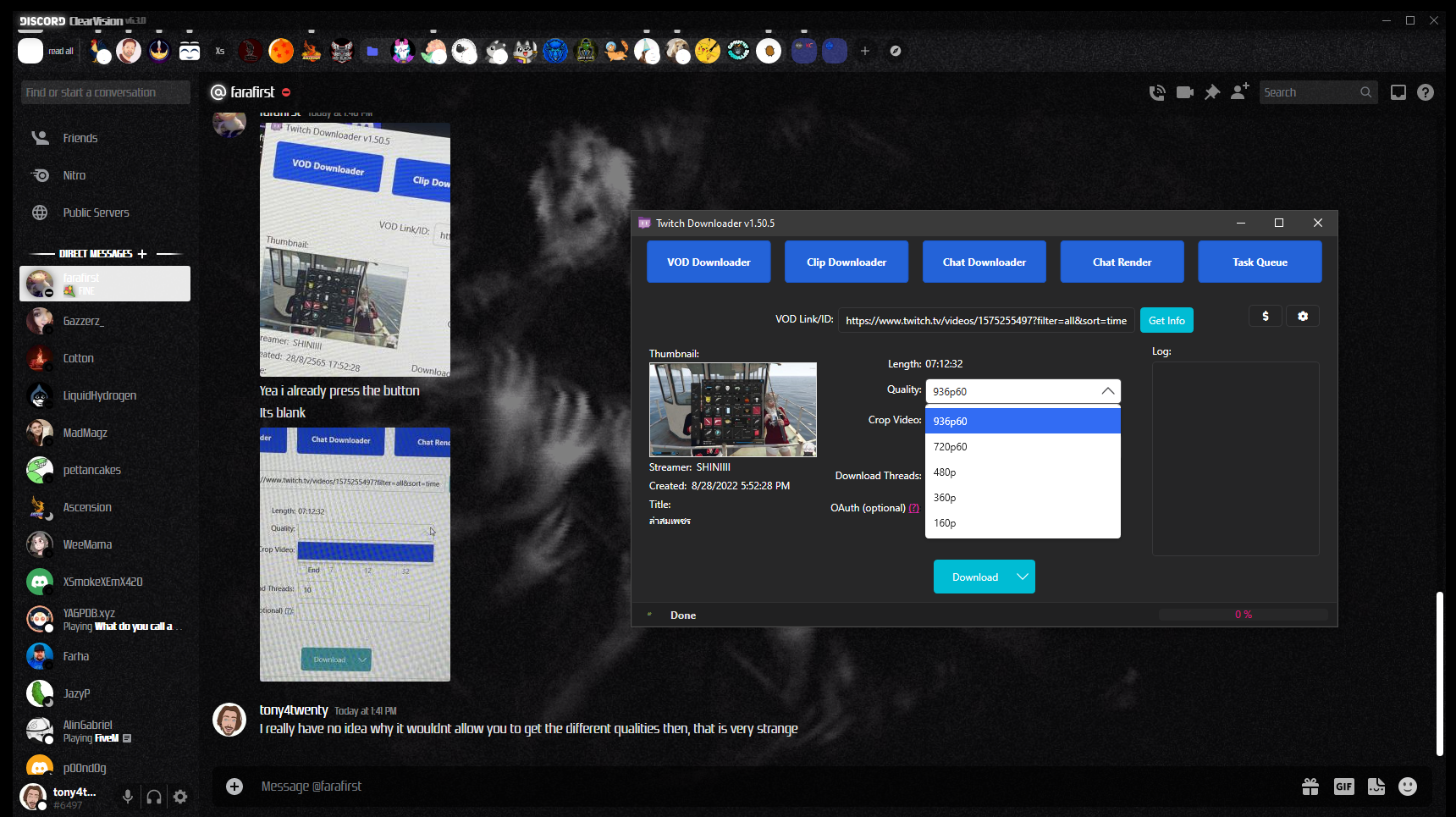Cannot Choose Quality · Issue #386 · lay295/TwitchDownloader · GitHub