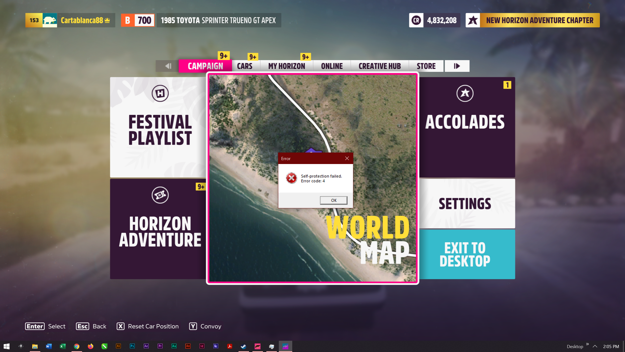 [Error] Self-protection failed. Error code: 4 · Issue #69 · ForzaMods/AIO · GitHub