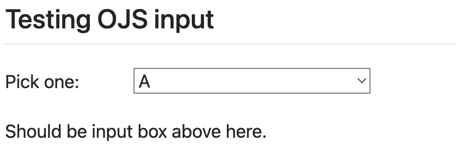 Ojs Inputs Hidden In Hugo Output · Issue 2495 · Quarto Dev Quarto Cli · Github