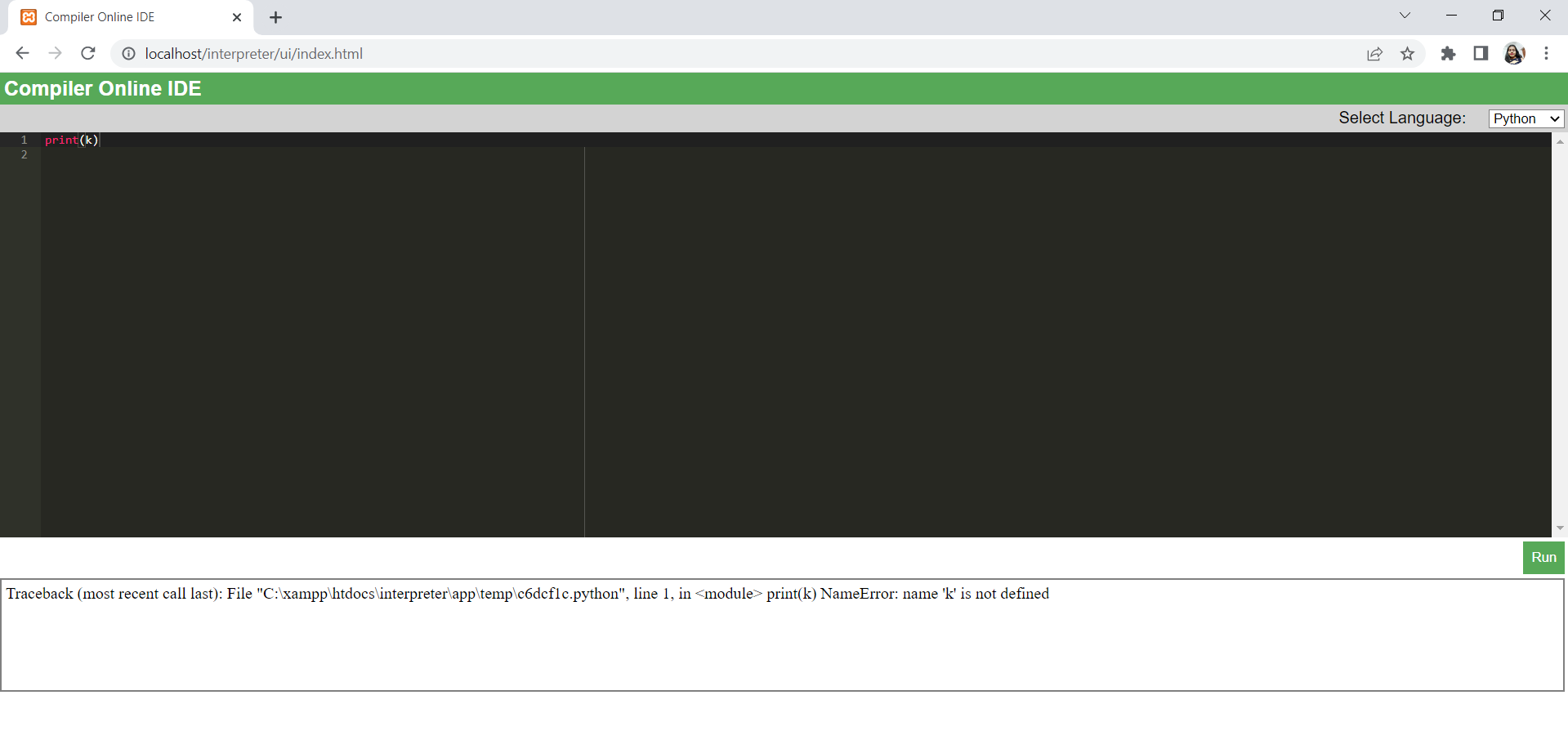 GitHub - kondapalli19/Online-Compiler-IDE: Multi-language Compiler