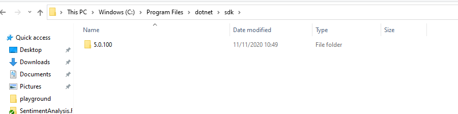 .NET Core 5 installation removes previous installations of the SDK ...