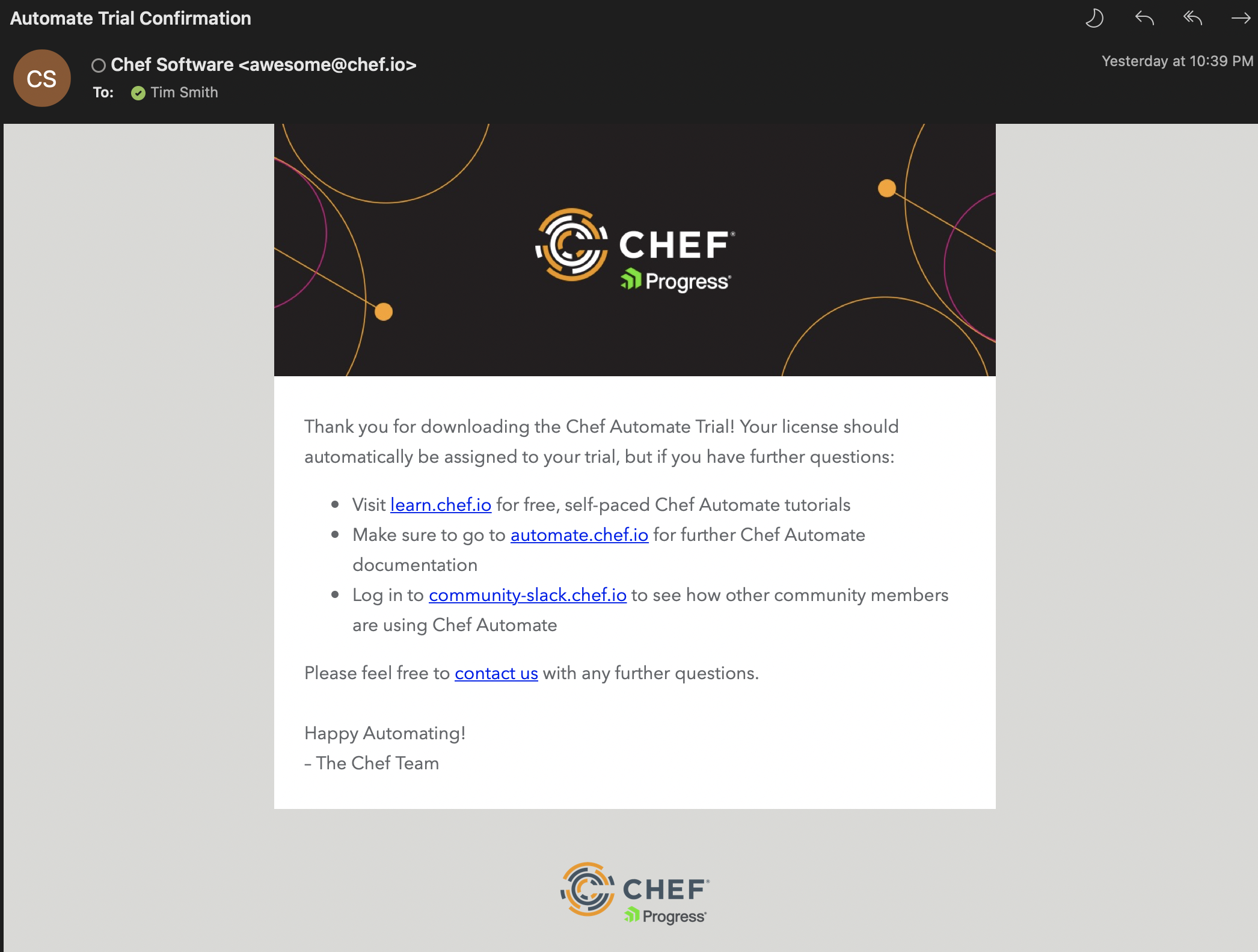 Trial license e-mails link to the old docs site · Issue #4882 · chef/automate · GitHub