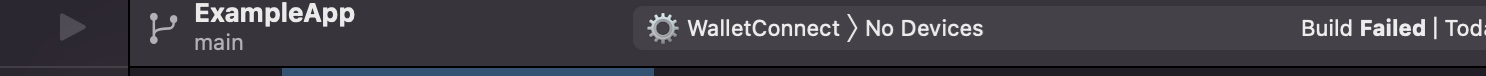 Always get Missing package product 'WalletConnect' error when try to run example code · Issue ...