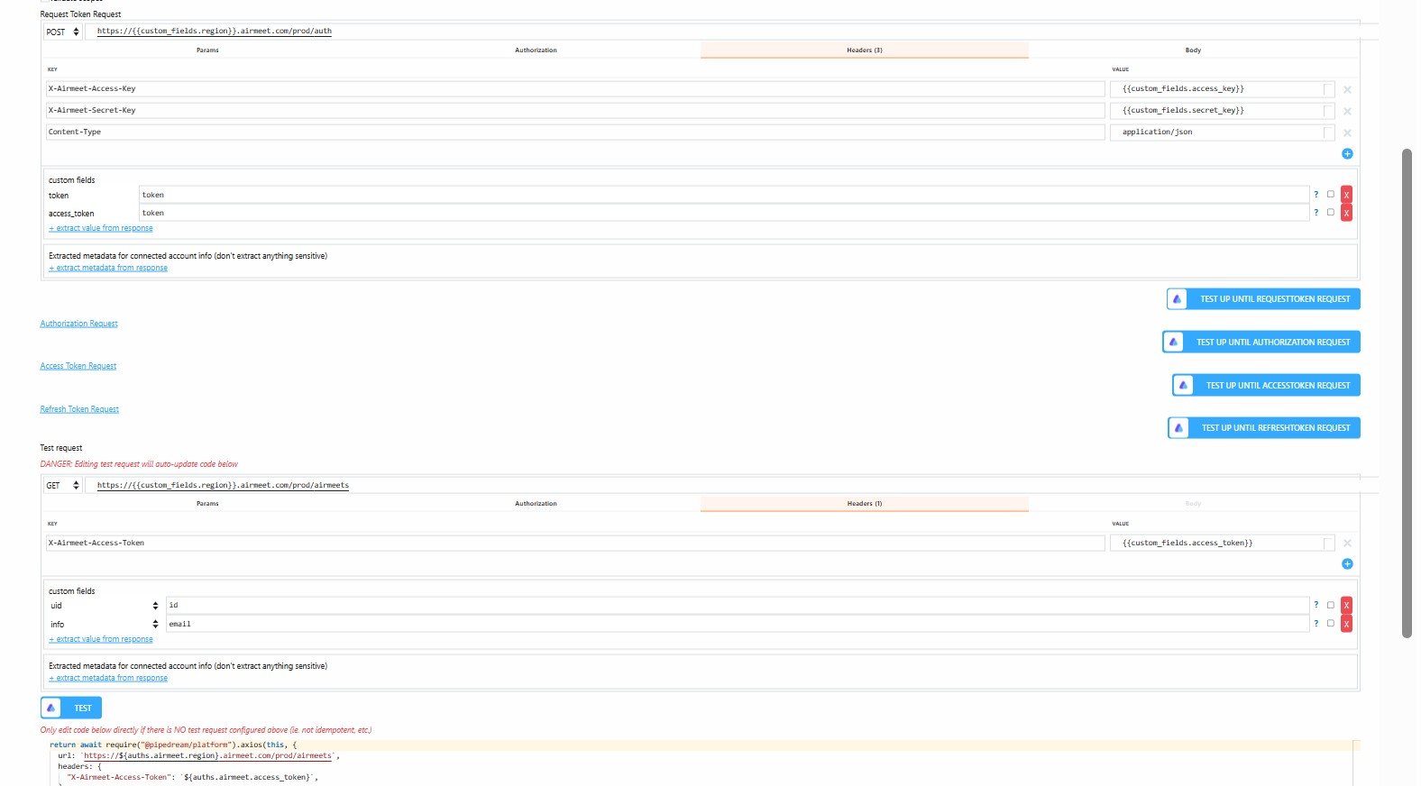 [BUG] Submit an app form doesn't let capture session auth configs smoothly · Issue #7166 ...