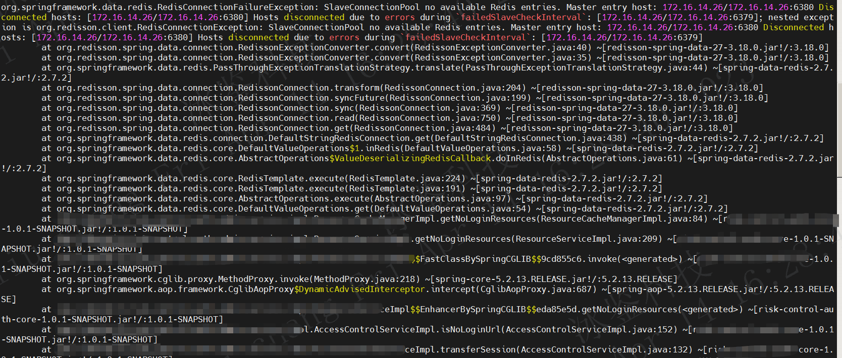 "SlaveConnectionPool no available Redis entries" error occurs in Sentinel model · Issue #4964 ...